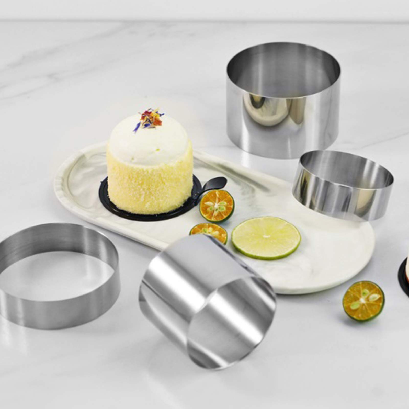 Mnixy no Cake Rings Mold, Stainless Steel