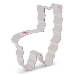 Cute Llama/Alpaca Cookie Cookie Cutter, 4" Made in USA by Ann Clark