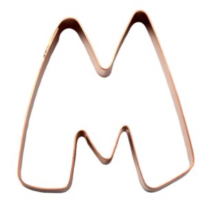 the letter m copper alphabet cookie cutter