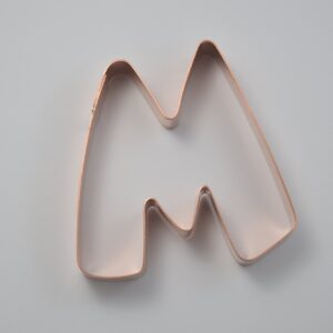 The Letter M Copper Alphabet Cookie Cutter