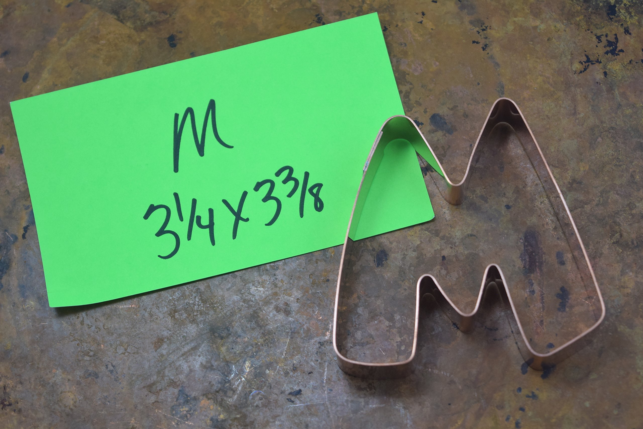 The Letter M Copper Alphabet Cookie Cutter