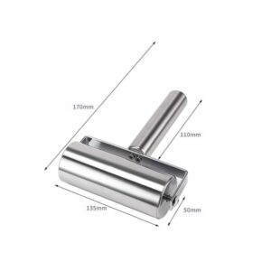 DOITOOL Pizza Roller Stainless Steel Baking Rolling Pin Dough Roller for Pizza Pasta Pastry Bread