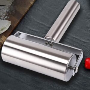 DOITOOL Pizza Roller Stainless Steel Baking Rolling Pin Dough Roller for Pizza Pasta Pastry Bread