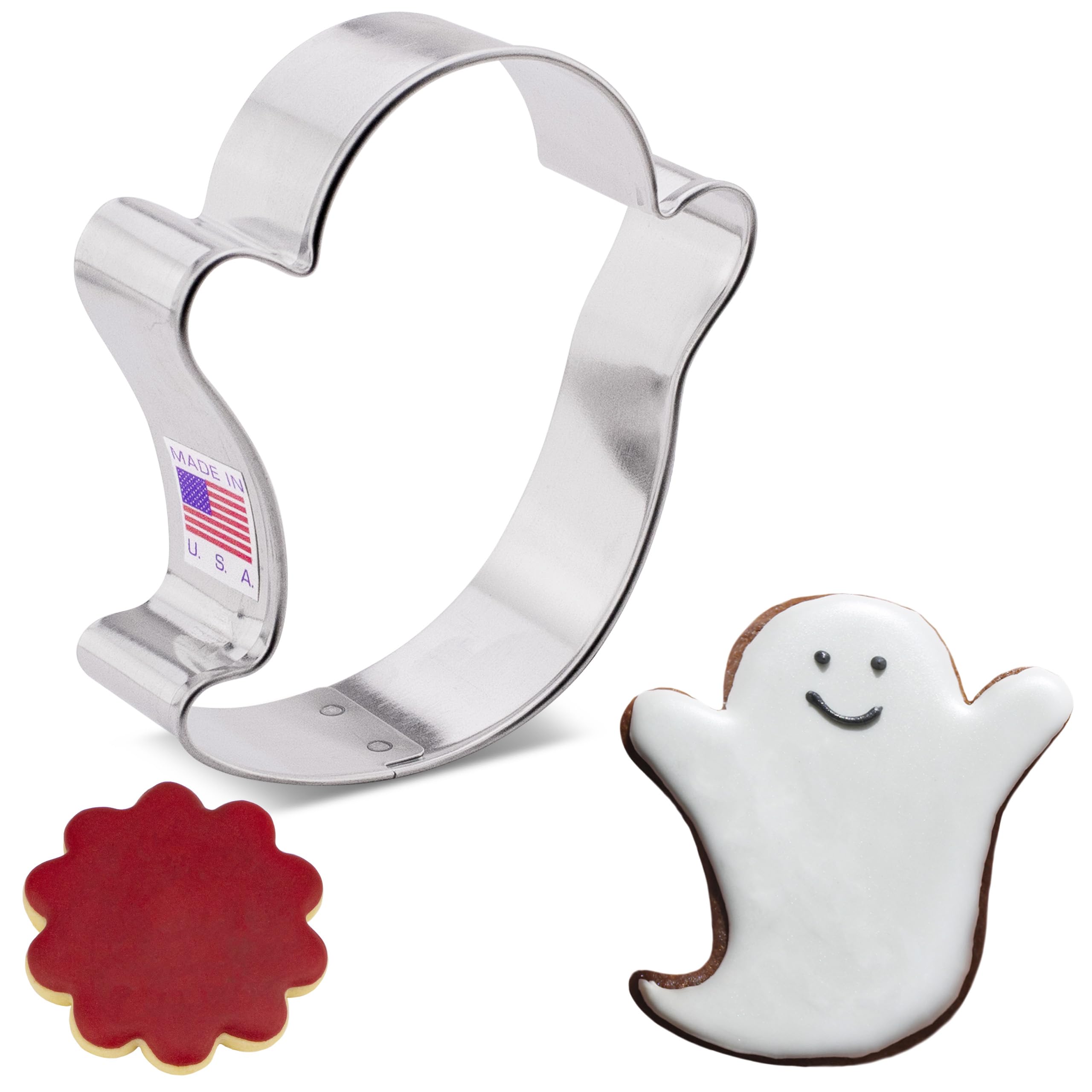 Ghost Cookie Cutter, 3" Made in USA by Ann Clark