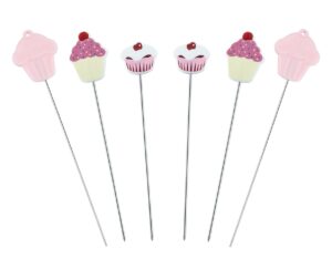 6 pcs metal cake tester, stainless steel cake testing needles, reusable kitchen cake probe bakery muffin bread cupcake tester, baking assistant tool