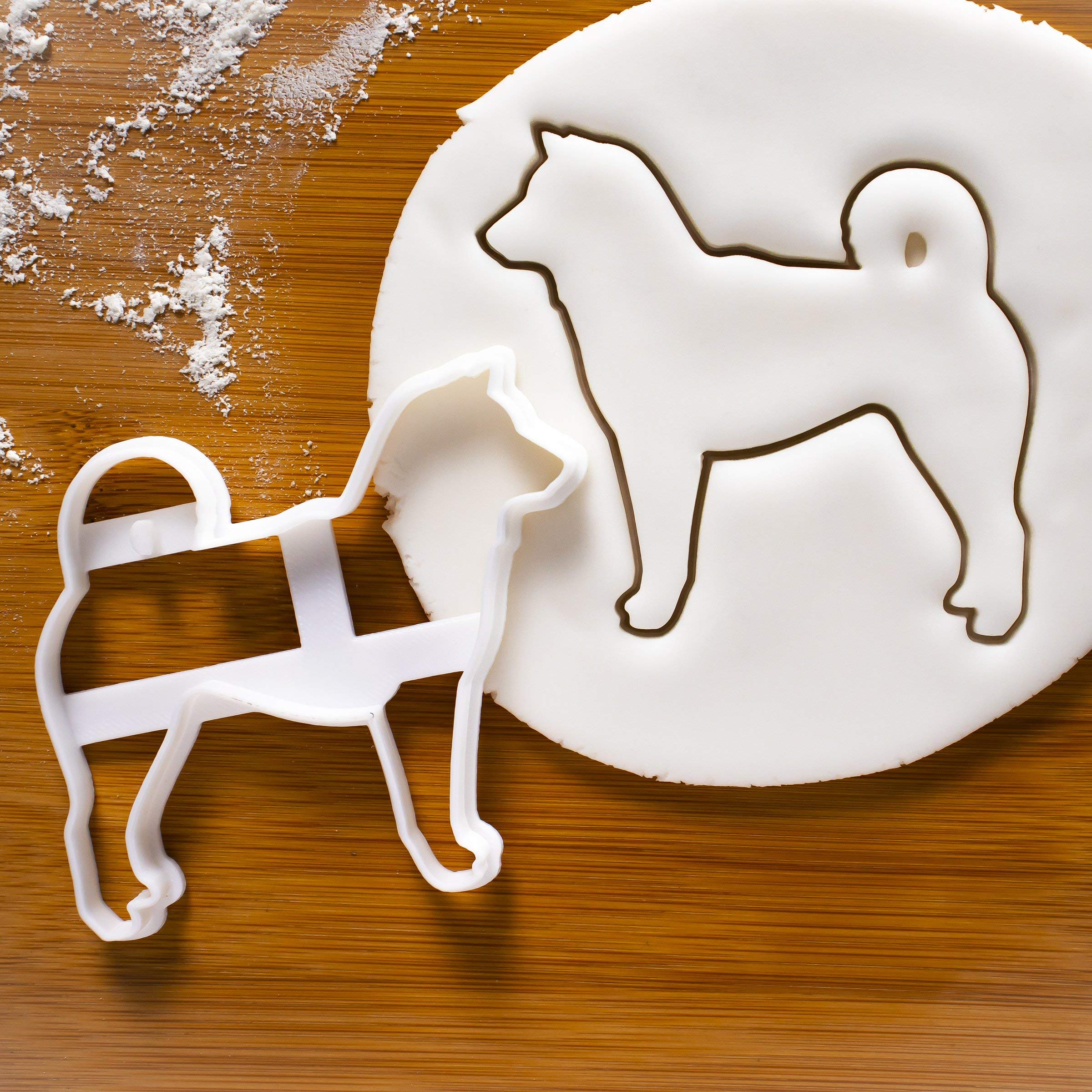 Set of 3 Shiba Inu cookie cutters (Designs: Silhouette, Butt, Face), 3 pieces - Bakerlogy