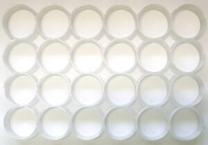 24 circles cookie cutter grid 1.25 inch diameter wafer eucharist sacrament made in usa pr2895