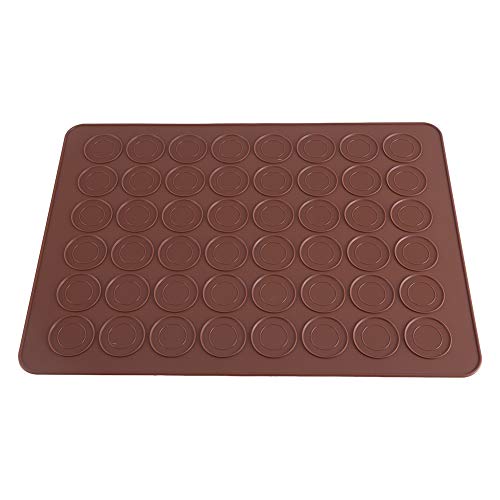 Silicone Macaron Baking Mats, 48 Cavities Silicone Mold Sheet Mat Macaroon Cookies Pastry DIY Bakeware Decorating Tools, Silicone Baking Mat Reusable, Silicone, Pizza