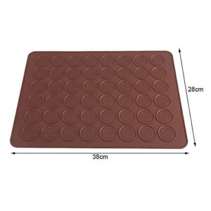 Silicone Macaron Baking Mats, 48 Cavities Silicone Mold Sheet Mat Macaroon Cookies Pastry DIY Bakeware Decorating Tools, Silicone Baking Mat Reusable, Silicone, Pizza