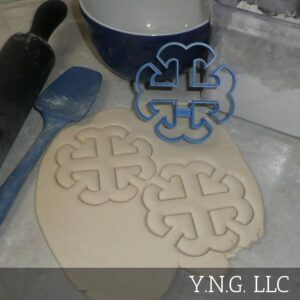 FRENCH CROSS OUTLINE 4.25 INCH RELIGIOUS SYMBOL CHRISTIAN CATHOLIC COOKIE CUTTER MADE IN USA PR3838