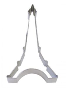 r&m eiffel tower 4.5" cookie cutter in durable, economical, tinplated steel