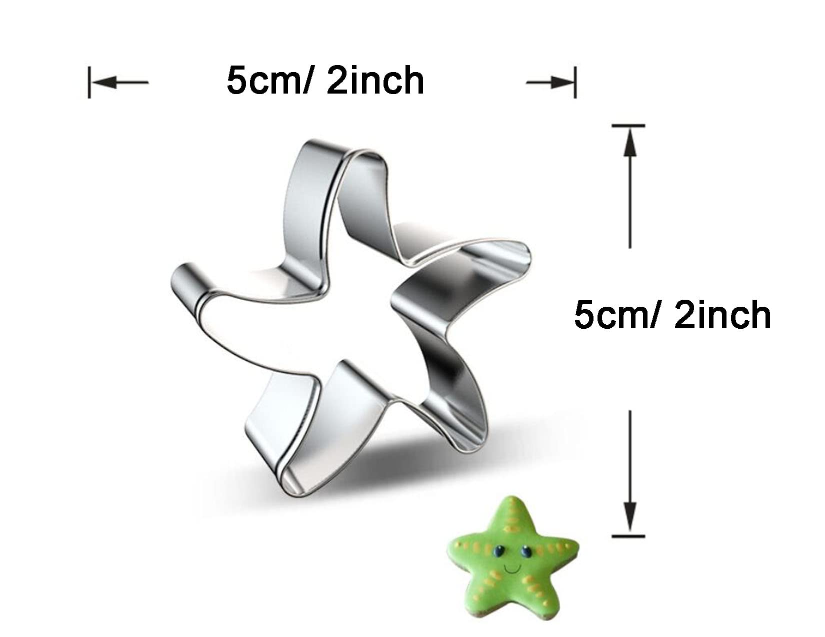 WJSYSHOP Starfish Shape Cookie Cutter - B