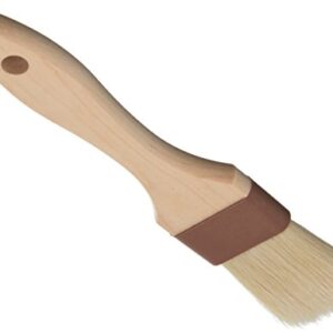 SPARTA 4037300 Boarhair Basting Brush, Flat Brush With Ergonomic Handle, 1.5 Inches, Brown