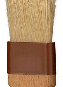 SPARTA 4037300 Boarhair Basting Brush, Flat Brush With Ergonomic Handle, 1.5 Inches, Brown