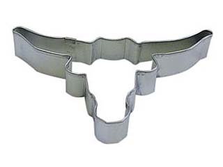 R&M Longhorn 4" Cookie Cutter in Durable, Economical, Tinplated Steel