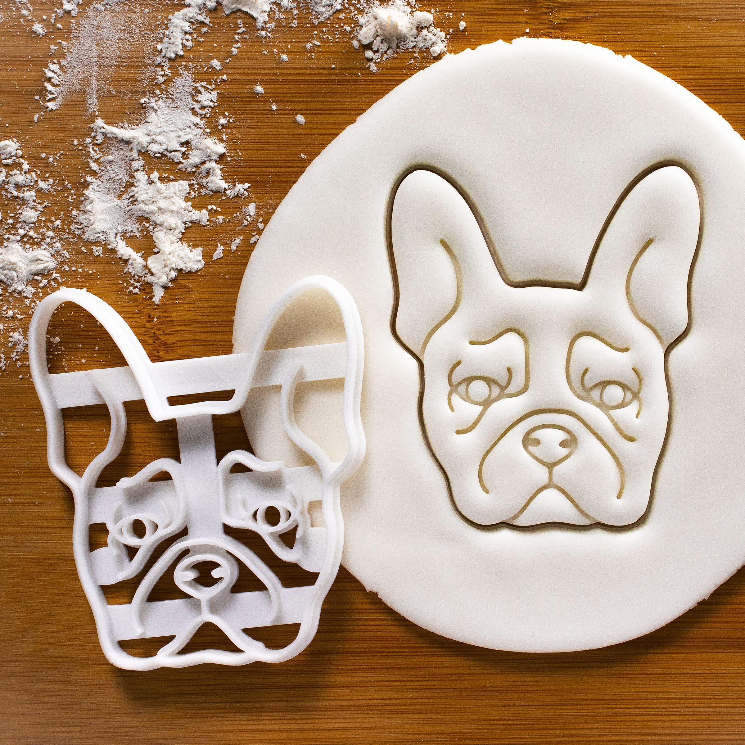 French Bulldog Face cookie cutter, 1 piece - Bakerlogy