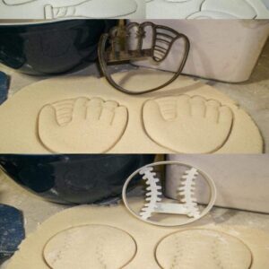 BASEBALL MITT GLOVE BAT CAP HAT SPORTS ATHLETICS SET OF 4 COOKIE CUTTERS MADE IN USA PR1164