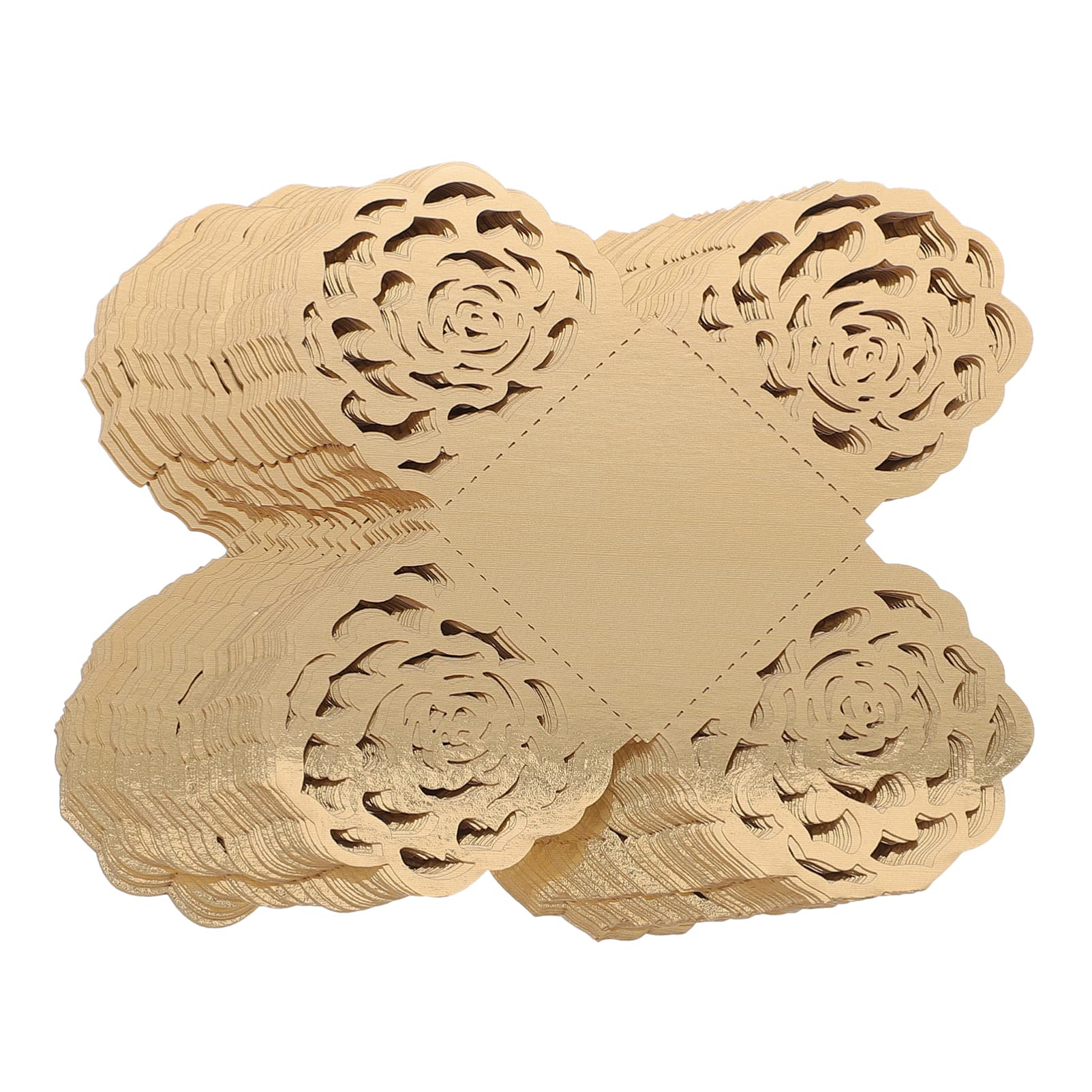 jojofuny 50pcs Cups Golden Wrappers Cake Wedding Baking Cup Wrapper Supplies Dessert Bake Paper Holdergolden Truffle Cuake Chocolate Artistic Muffin Party Shower Bridal Liners Candy