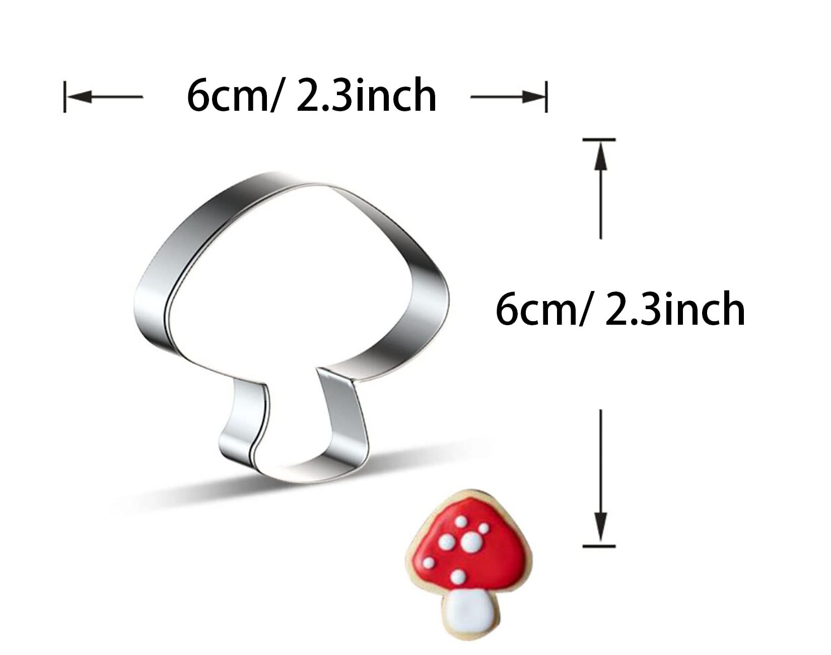 WJSYSHOP Mushroom Shape Cookie Cutter - B