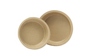 solut 91088 kraft paper smooth wall round baking cup with flange, 5.34" diameter x 1.19" depth, natural, 10-ounce capacity (case of 500)