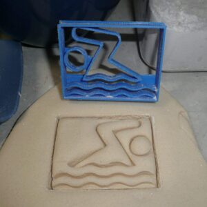 SWIMMING SYMBOL SCHOOL POOL WATER SWIM SPORT ATHLETICS COOKIE CUTTER MADE IN USA PR2498