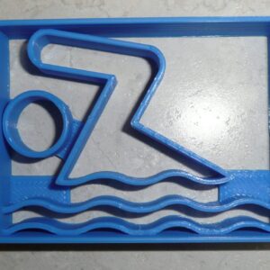 SWIMMING SYMBOL SCHOOL POOL WATER SWIM SPORT ATHLETICS COOKIE CUTTER MADE IN USA PR2498