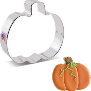 Pumpkin Cookie Cutter, 3" Made in USA by Ann Clark