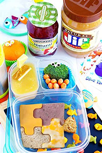 Sandwich Cutters Shapes Set for Kids Bread Vegetables Fruits Cheese Shapes Mold Supplies Crust Bento Lunch Box Accessories and Uncrustable Sealer