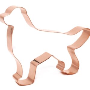 Golden Retriever Dog Breed Cookie Cutter 4.75 X 3.5 inches - Handcrafted Copper Cookie Cutter by The Fussy Pup