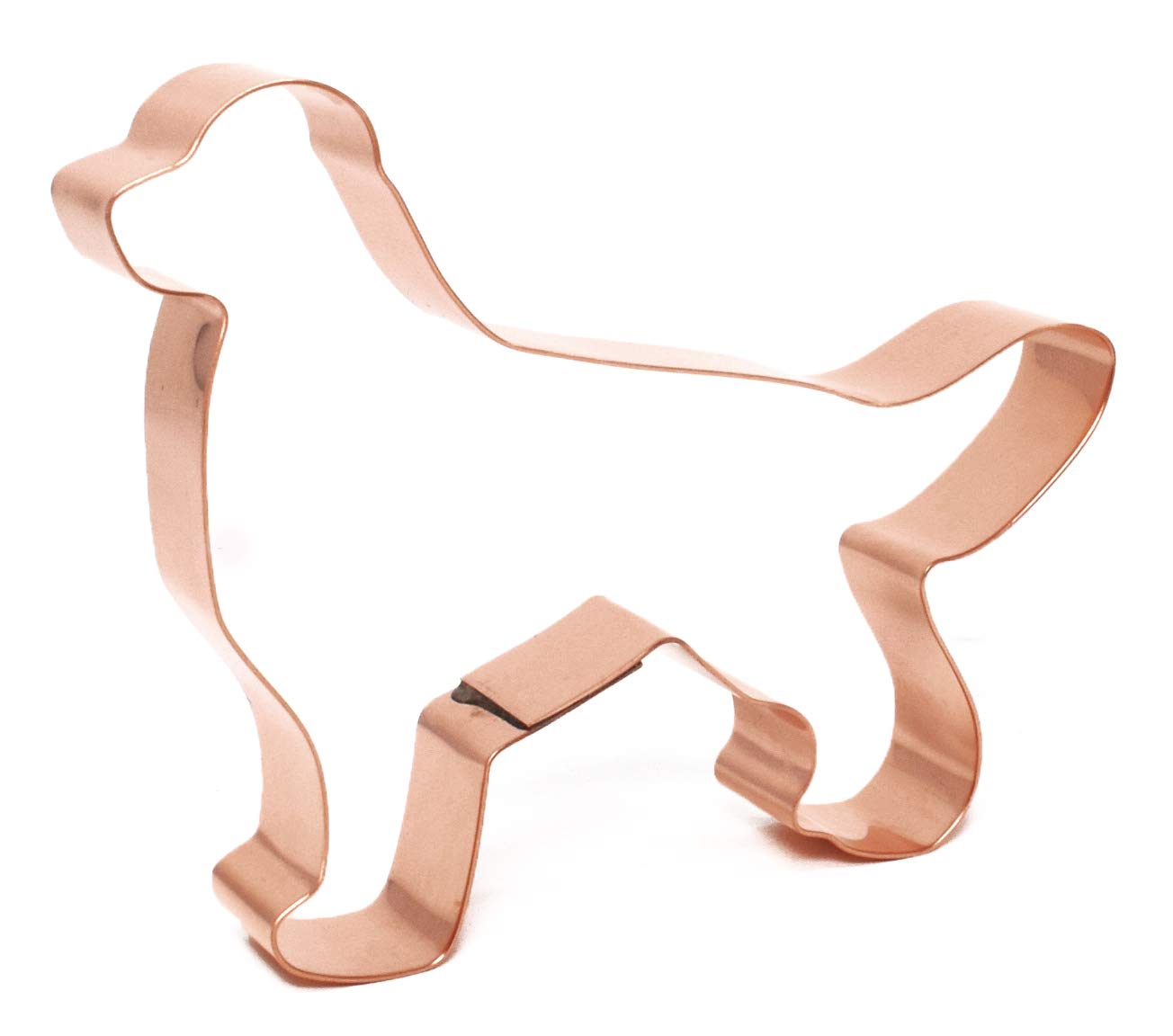 Golden Retriever Dog Breed Cookie Cutter 4.75 X 3.5 inches - Handcrafted Copper Cookie Cutter by The Fussy Pup