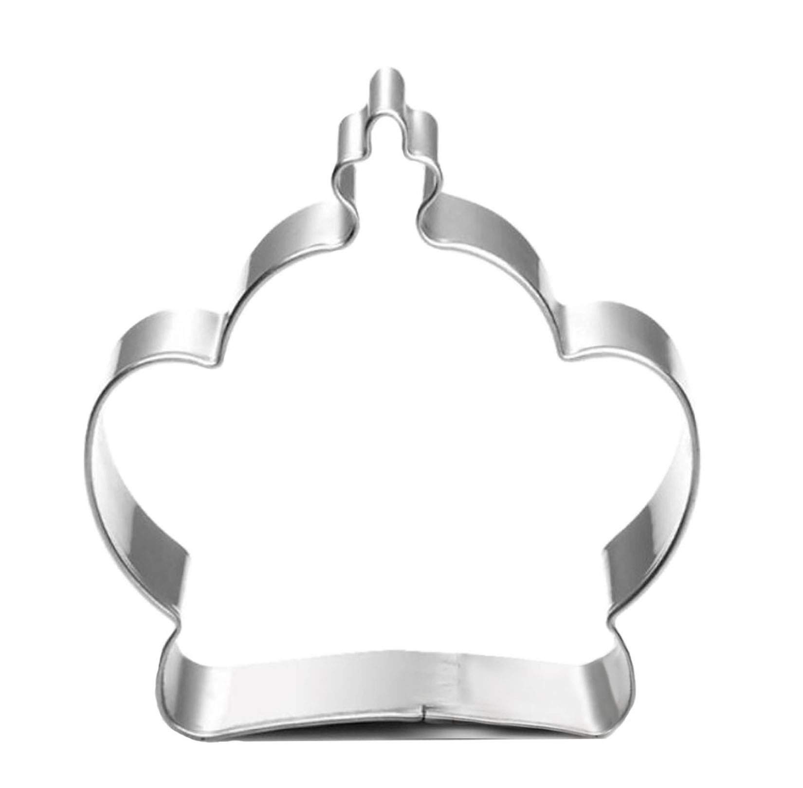 WJSYSHOP Mini King Queen Crown Shape Cookie Cutter