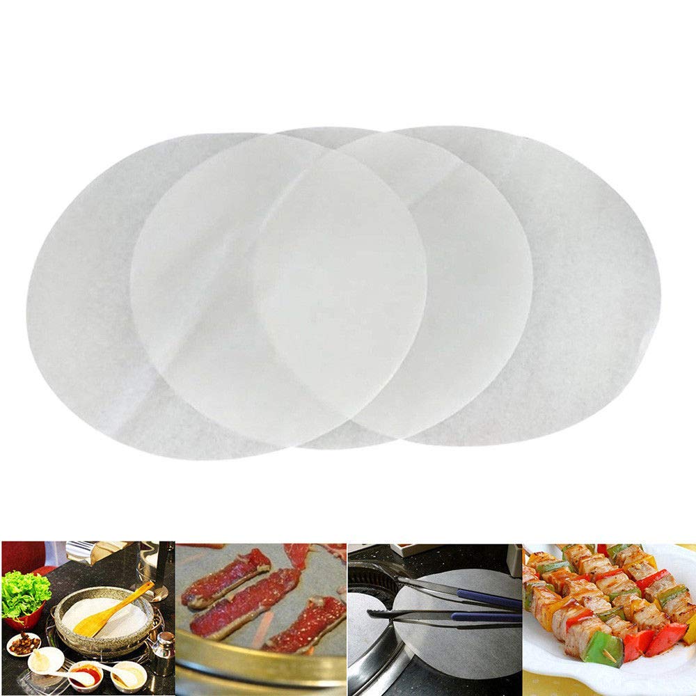 50 Pcs 9.5 Inch Round Parchment Paper - Unbleached Parchment Paper, Baking Paper Sheets, Cake Pan Liners with Easy Lift Tabs for 9-Inch Round Cake Pans