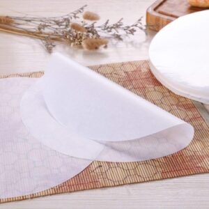 50 Pcs 9.5 Inch Round Parchment Paper - Unbleached Parchment Paper, Baking Paper Sheets, Cake Pan Liners with Easy Lift Tabs for 9-Inch Round Cake Pans