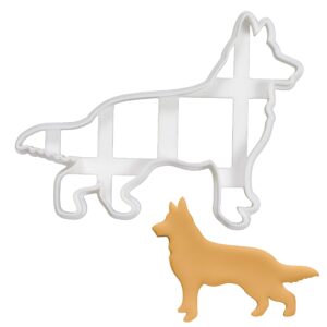 german shepherd body cookie cutter, 1 piece - bakerlogy