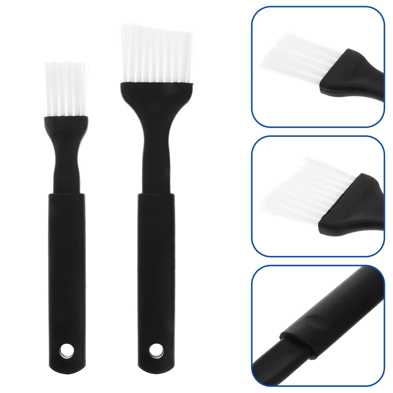 Tofficu 4pcs Nylon Pastry Brushes,Great for BBQ Meat, Cakes Pastries,Heatproof, Flexible