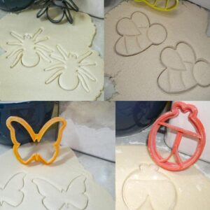 INSECTS BUGS ARACHNID WINGS LADYBUG BUMBLEBEE BUTTERFLY SPIDER SET OF 4 COOKIE CUTTERS USA PR1061