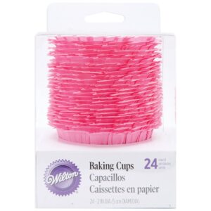 wilton ruffle baking cups, standard, 24-count, pink