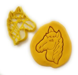 t3d cookie cutters horse head cookie cutter, suitable for cakes biscuit and fondant cookie mold for homemade treats