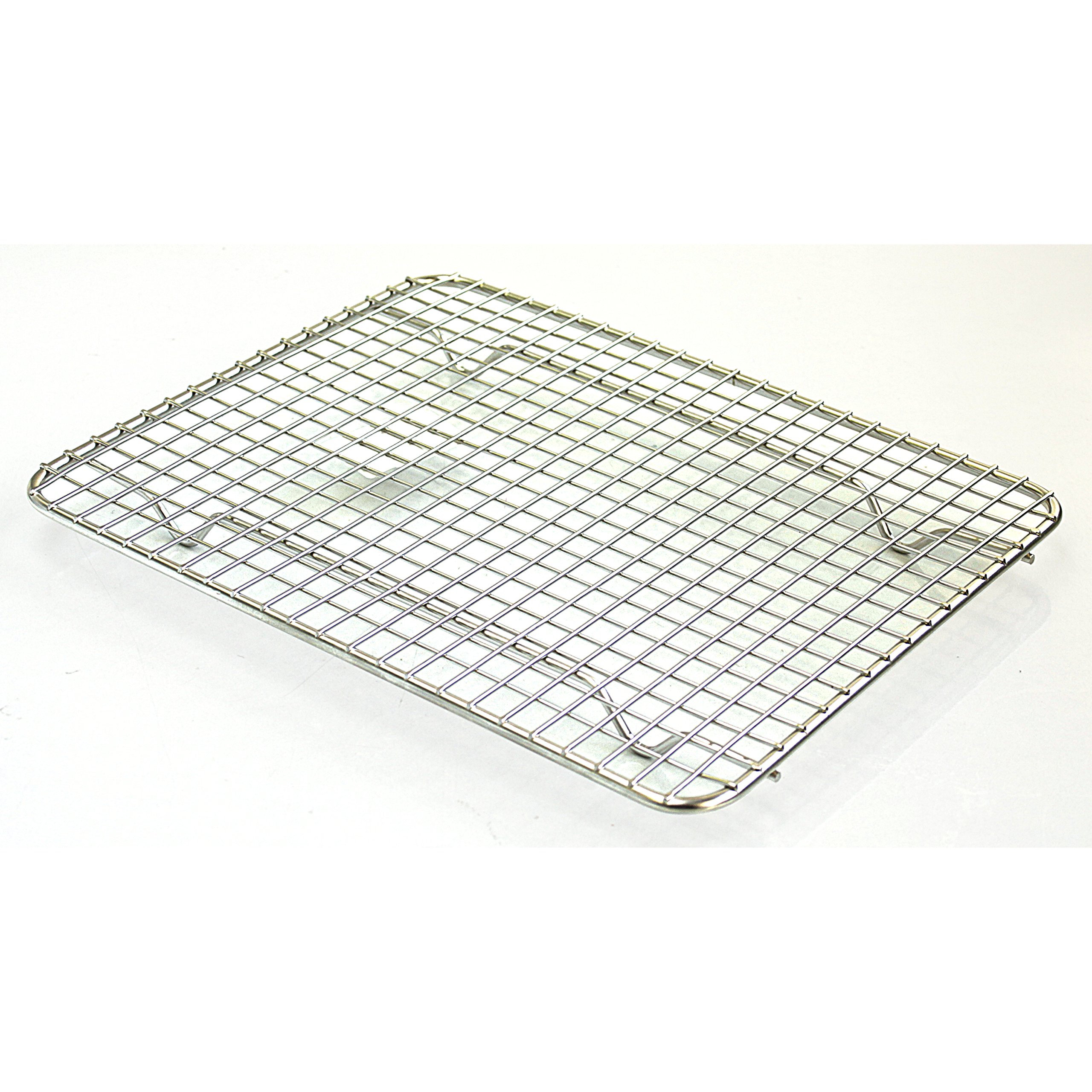 Browne 8" x 10" Rectangular Nickel-Plated Footed Pan Grate