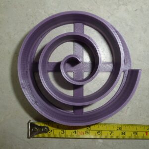 YNGLLC SWIRL DESIGN PATTERN CONCHA CUTTER MEXICAN SWEET BREAD STAMP MADE IN USA PR4393 Purple