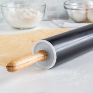 Fox Run Non-Stick Rolling Pin, Carbon Steel, 12-Inch Barrel, Black