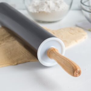 Fox Run Non-Stick Rolling Pin, Carbon Steel, 12-Inch Barrel, Black