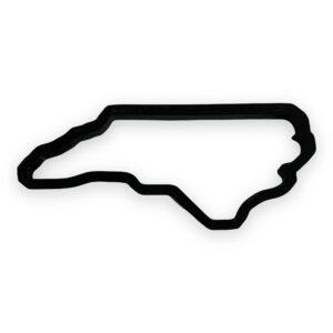 north carolina state cookie cutter with easy to push design (4 inch)