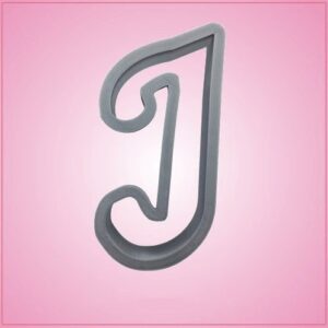 cursive letter j cookie cutter