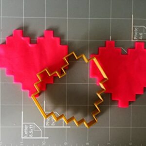 8-bit Heart Cookie Cutter