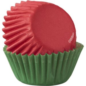 wilton red & green 100-count mini cupcake liners, 3.17 cm