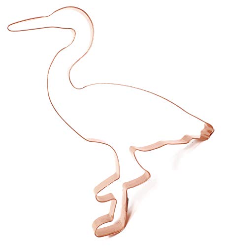 Jumbo Blue Heron Copper Bird Cookie Cutter