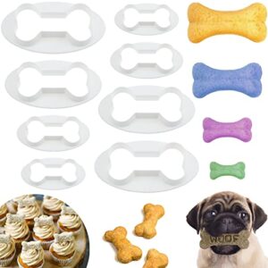 8 pcs dog bone cookie cutters dog treats cookie cutter bone shape cookie cutters homemade dog biscuit treats cutters for dog cat homemade treats