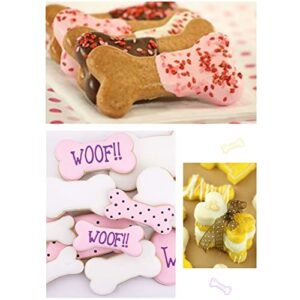 8 Pcs Dog Bone Cookie Cutters Dog Treats Cookie Cutter Bone Shape Cookie Cutters Homemade Dog Biscuit Treats Cutters for Dog Cat Homemade Treats