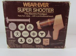 vintage wear-ever super shooter electric cookie press candy maker vegan 70123